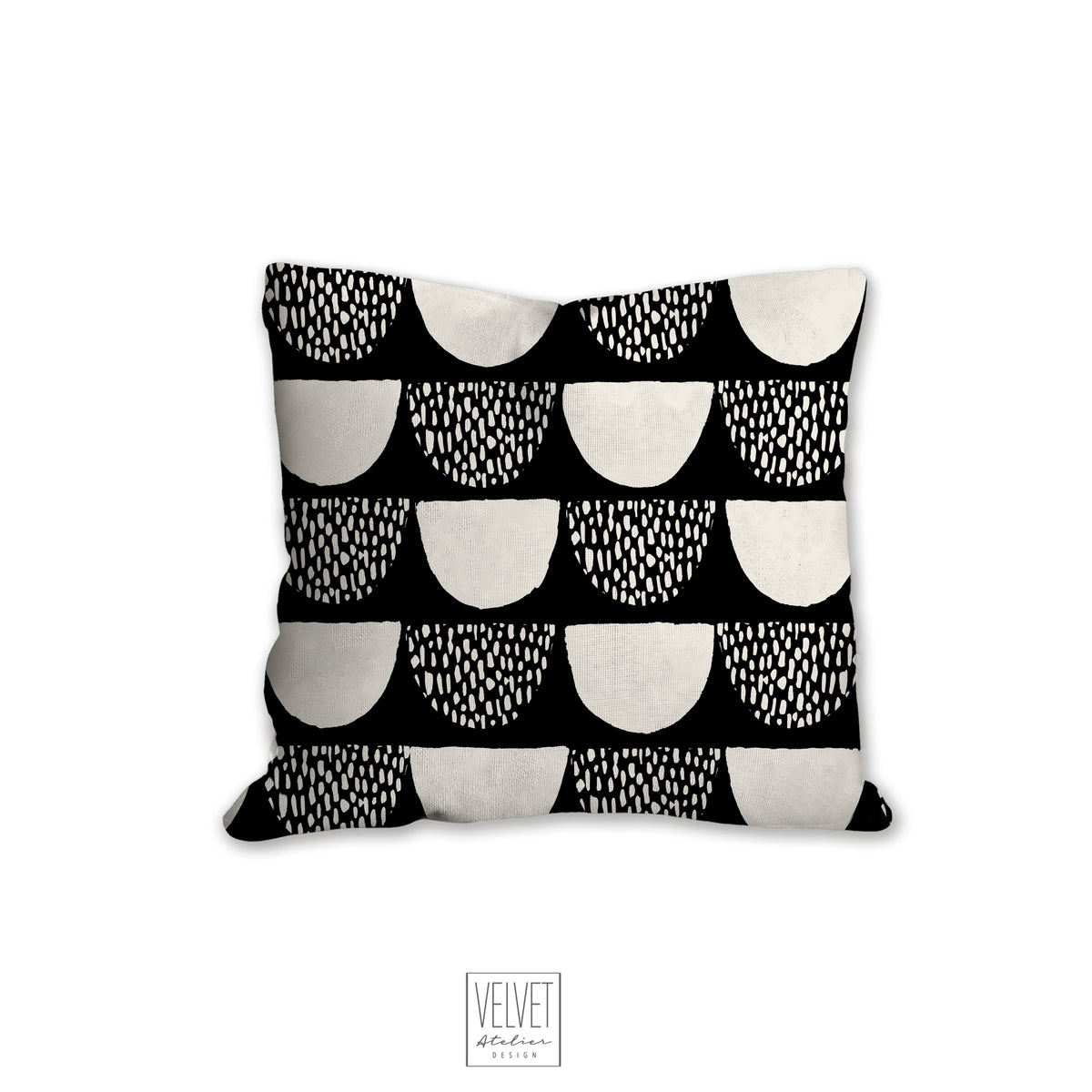 Arches and spots pillow – Velvet Atelier Design